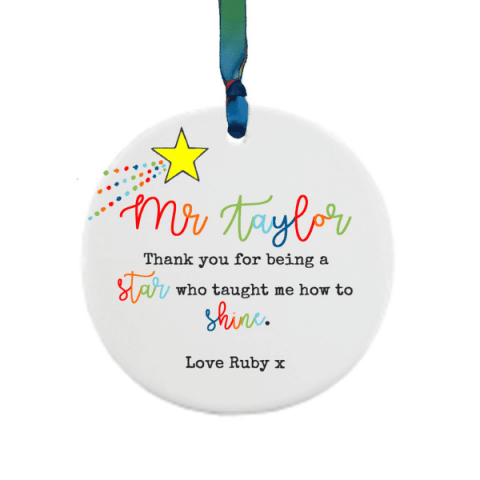 Thank You Shining Star Teacher Gift - Ickle Pickle Prints